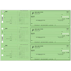 General/Hourly Payroll Check - Green | Sam's Club Checks