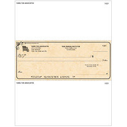 Laser Voucher Check in Middle - Antique | Sam's Club Checks