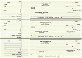 3-Per-Page Business Check - Green Safety | Sam's Club Checks